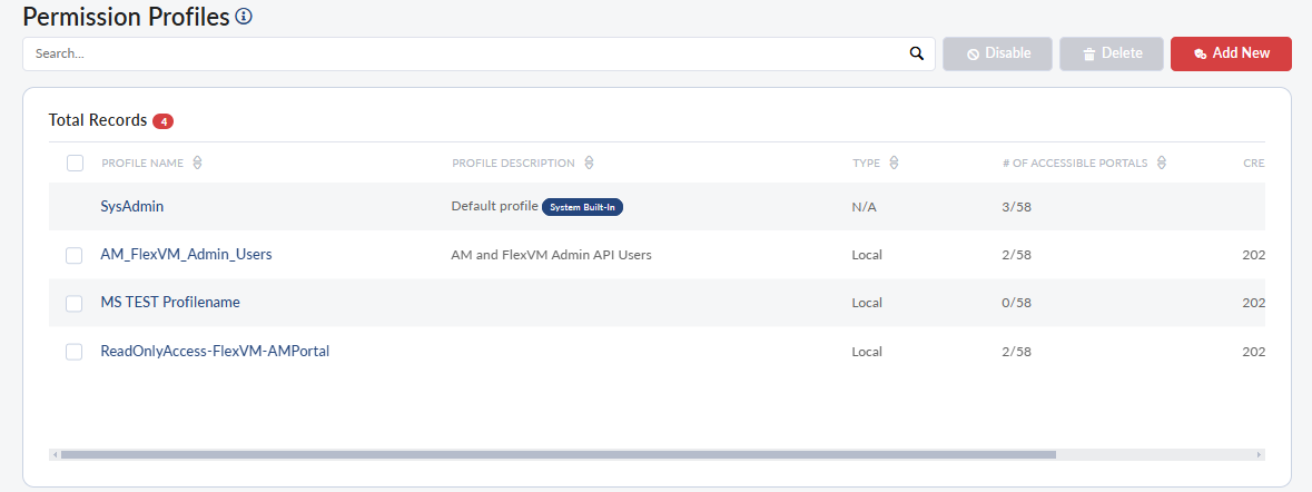 Creating a permission profile | FortiCloud Services 25.1.a | Fortinet Document Library